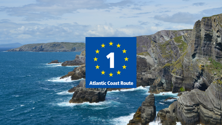 Die EuroVelo-Route EV1: Atlantikküsten-Route