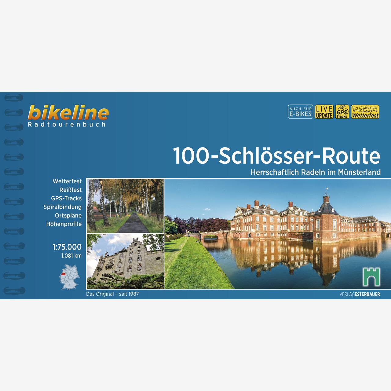 bikeline Radtourenbuch 100-Schlösser-Route - Verlag Esterbauer